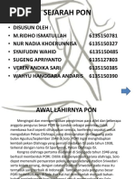 Tugas Makalah Sejarah Pon | PDF | Perjalanan