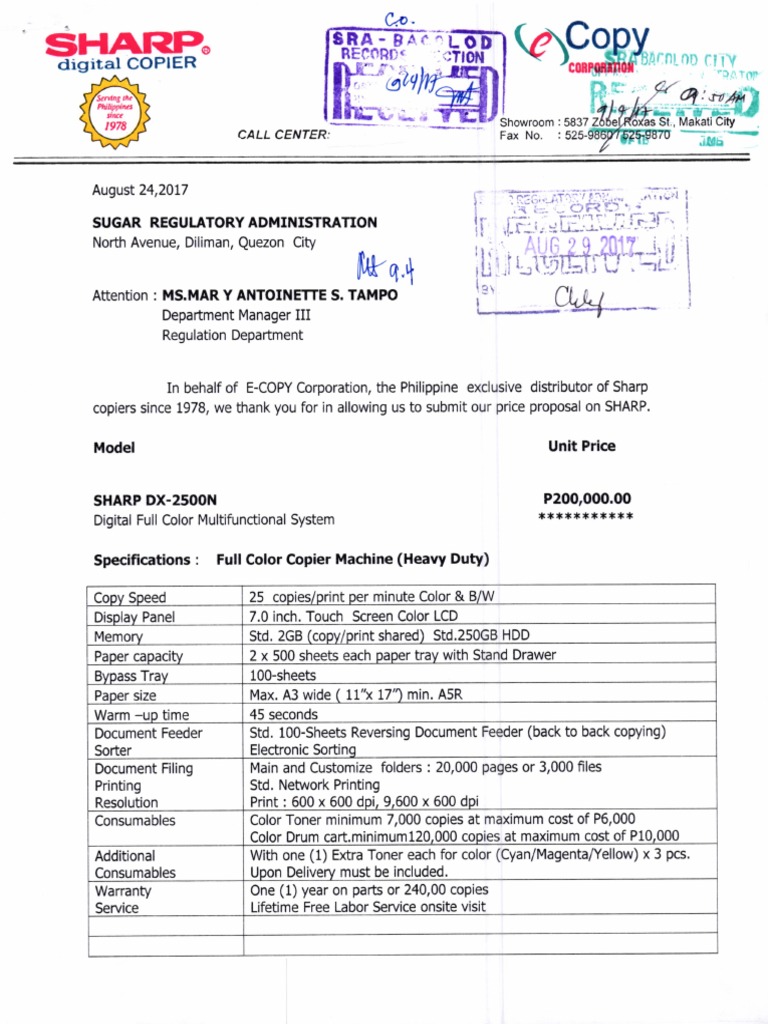 Sharp Copier Specs | PDF | Image Scanner | Photocopier