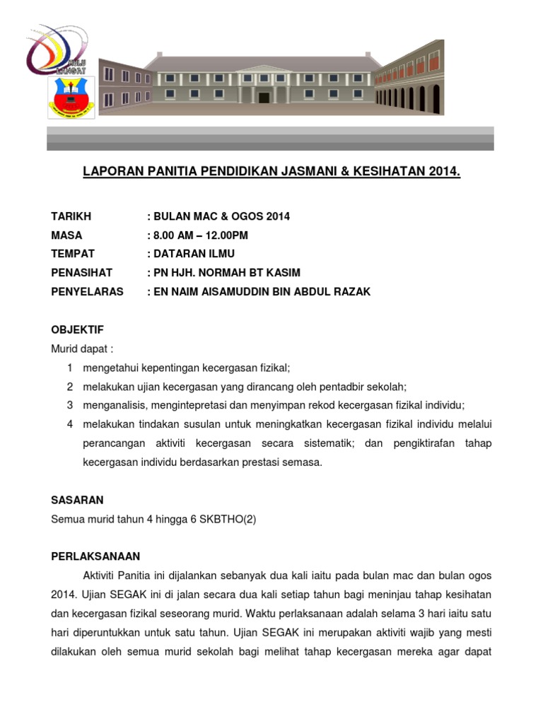 Laporan Ujian SEGAK SKBTHO(2) 2014 | PDF