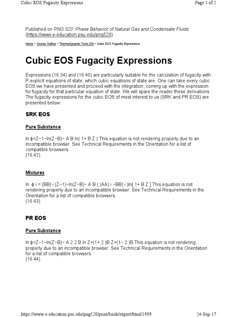 Fugacity Derivation3 | PDF | Chemical Equilibrium | Mechanical Engineering