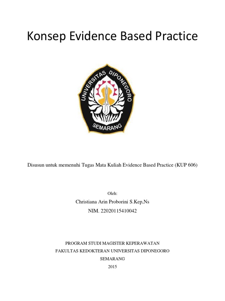 Konsep Evidence Based Practice | PDF