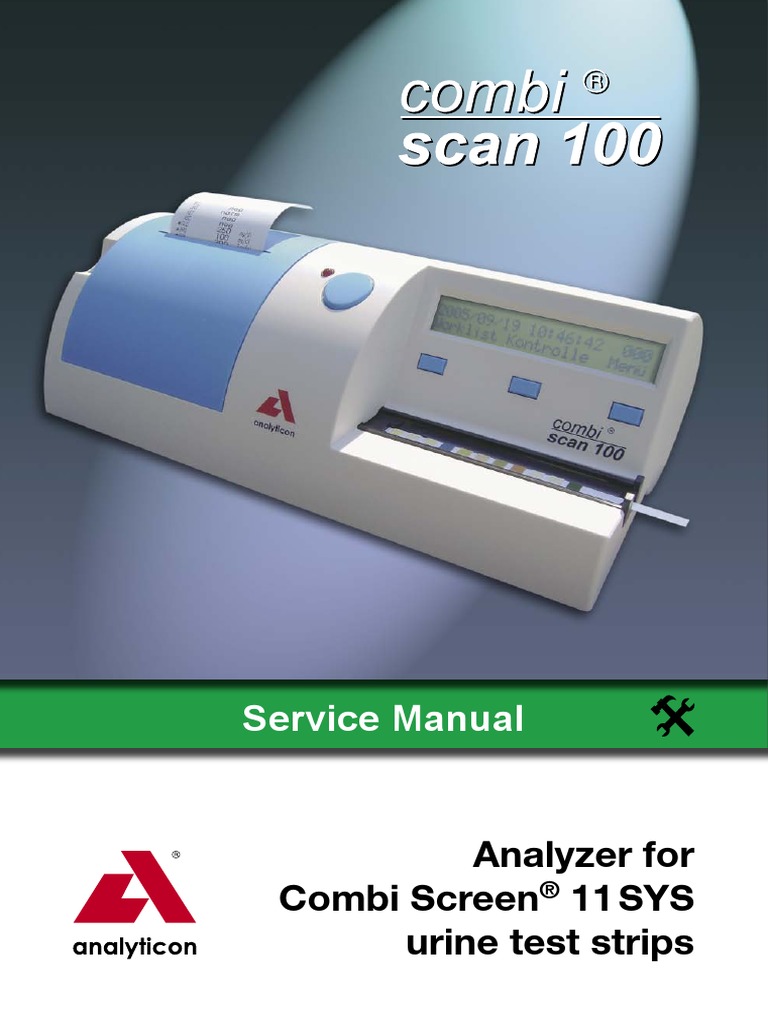 Service Manual: Analyzer For Combi Screen 11 SYS Urine Test Strips ...