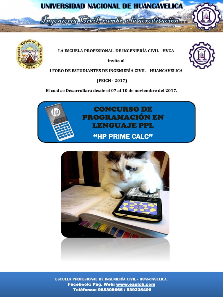 Bases Final Concurso de Programacion en HP Prime | PDF | Programación ...