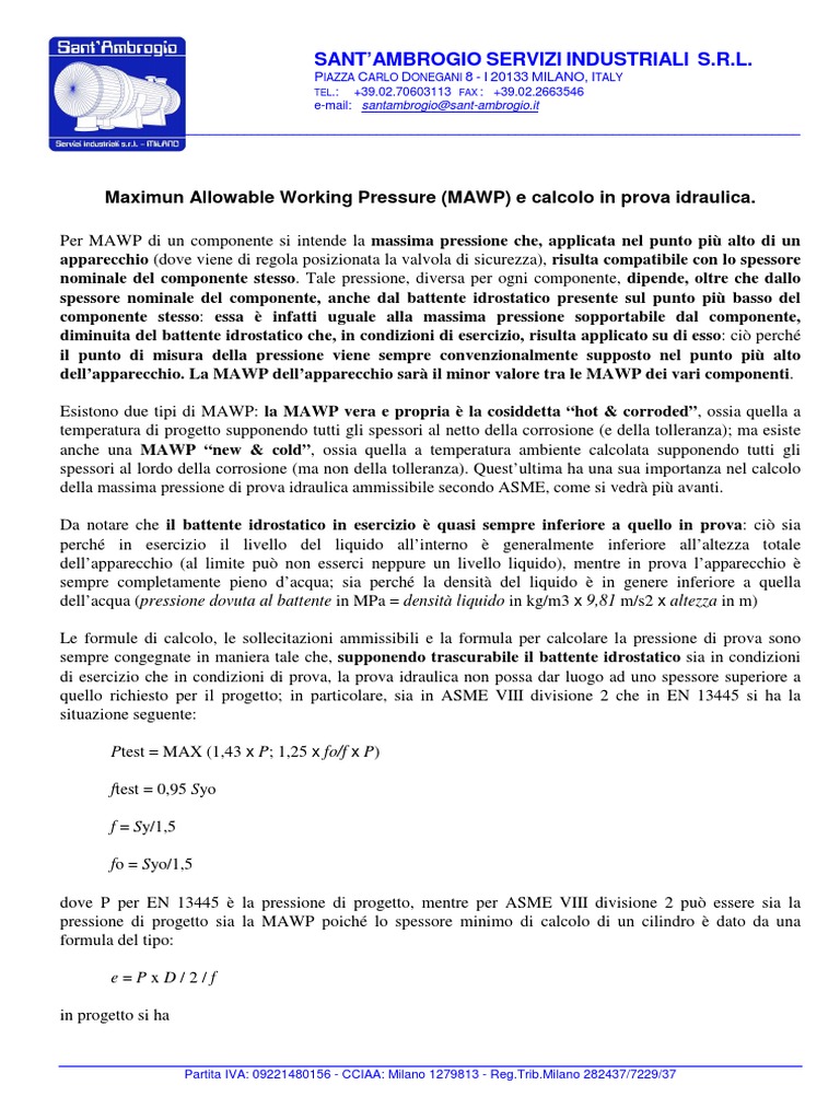 Definition of MAWP PDF | PDF