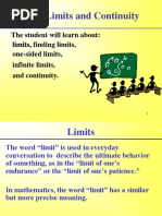 Limits Cheat Sheet | PDF | Continuous Function | Limit (Mathematics)