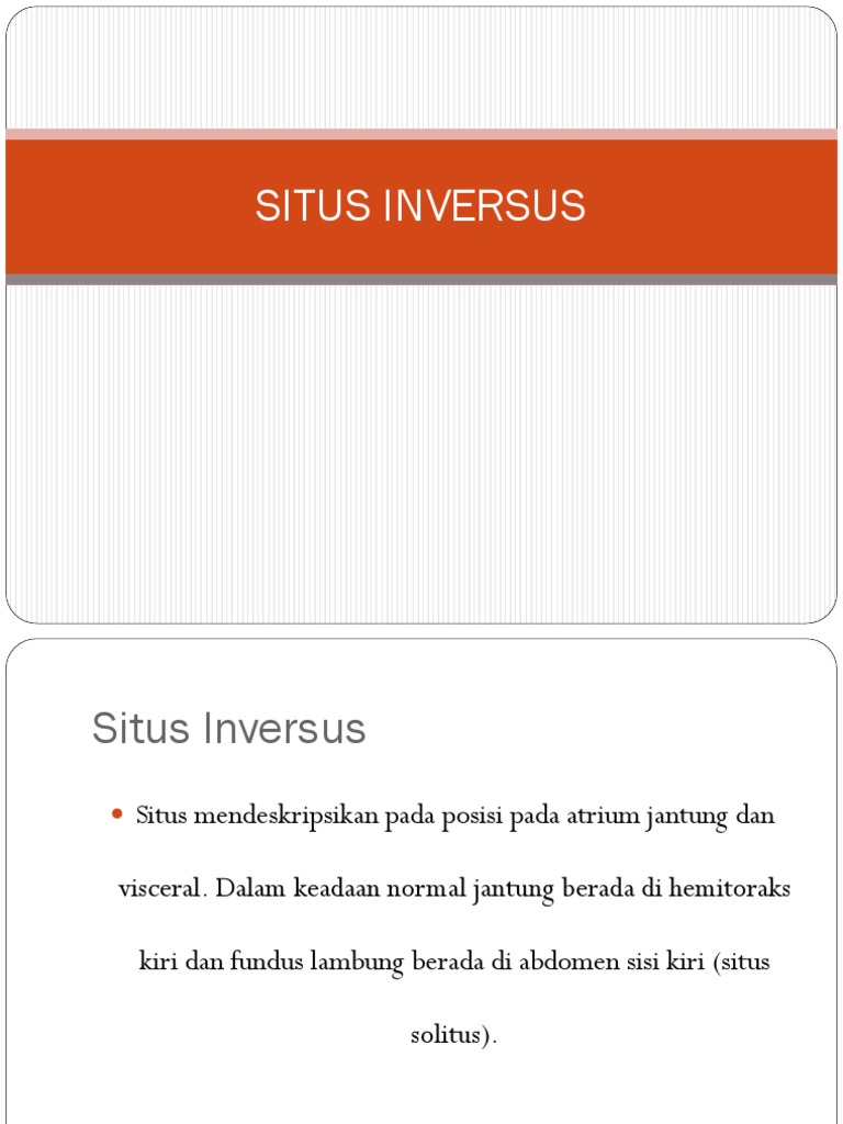 Situs Inversus | PDF