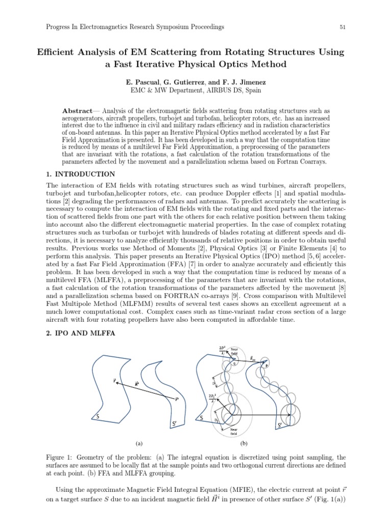Efficient Analysis of EM Scattering From Rotating Structures Using A Fast Iterative Physical ...