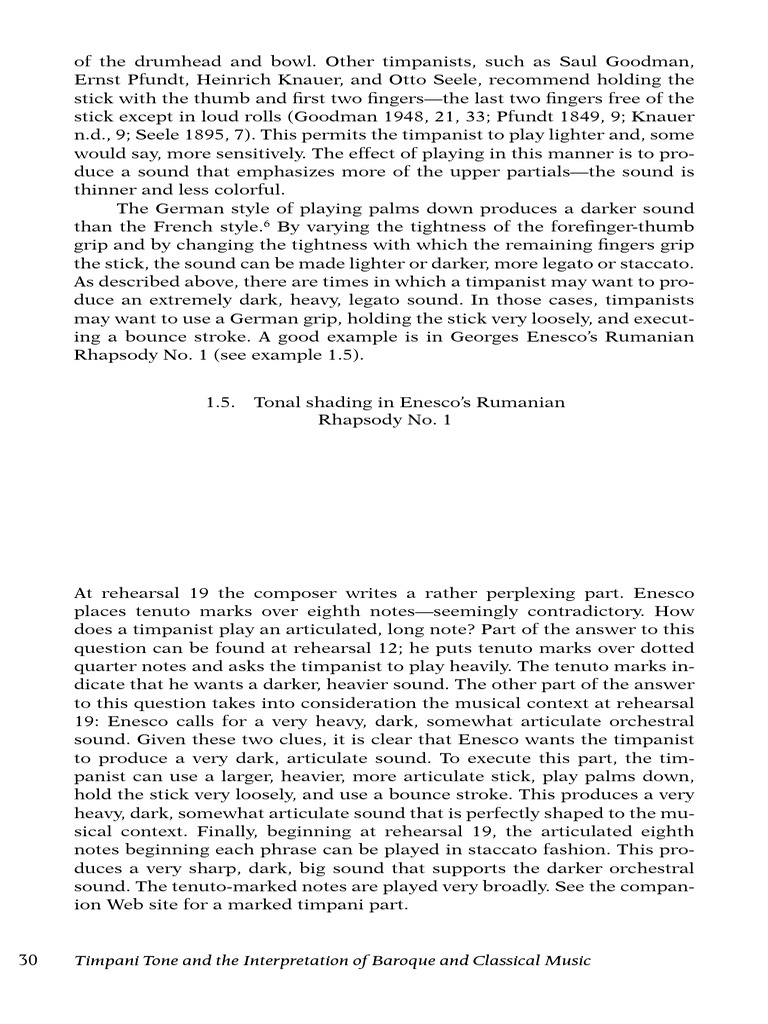 Timpani Tone and The Interpretation of Baroque and Classical Music ...