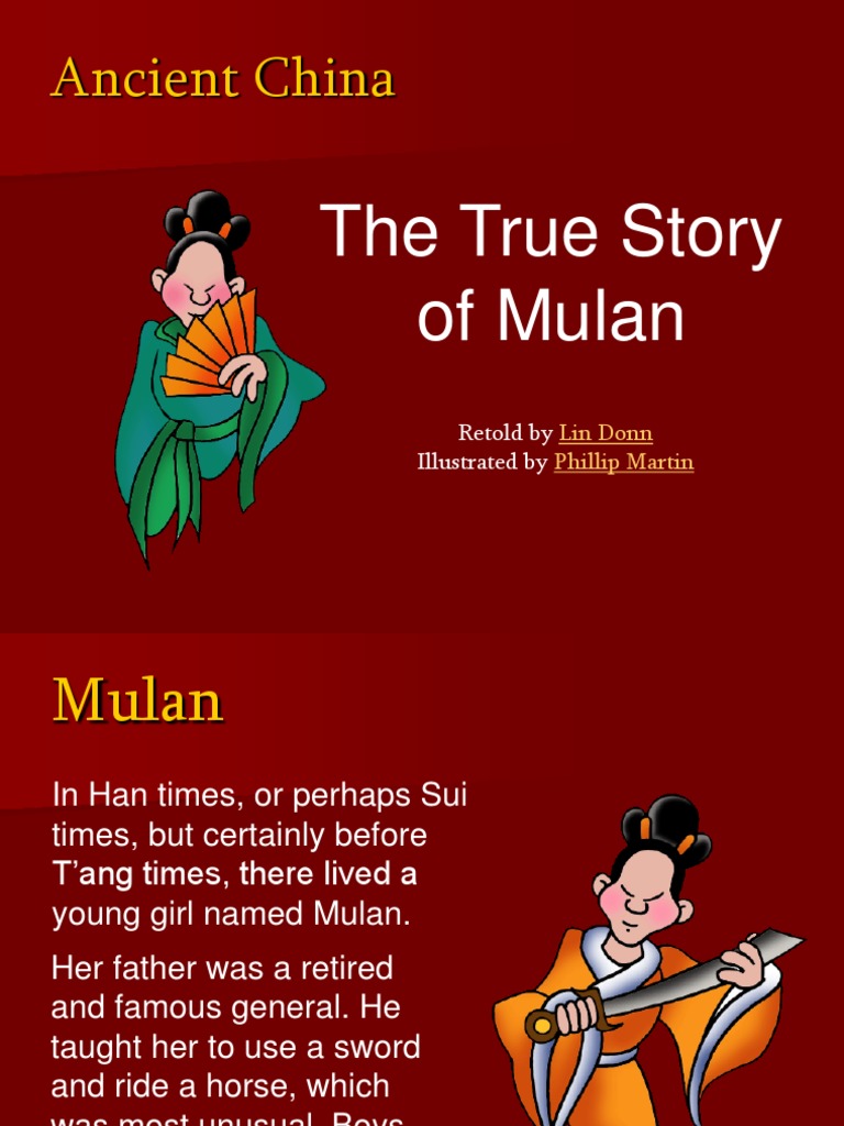 Ancient China Story of Mulan Retold | PDF