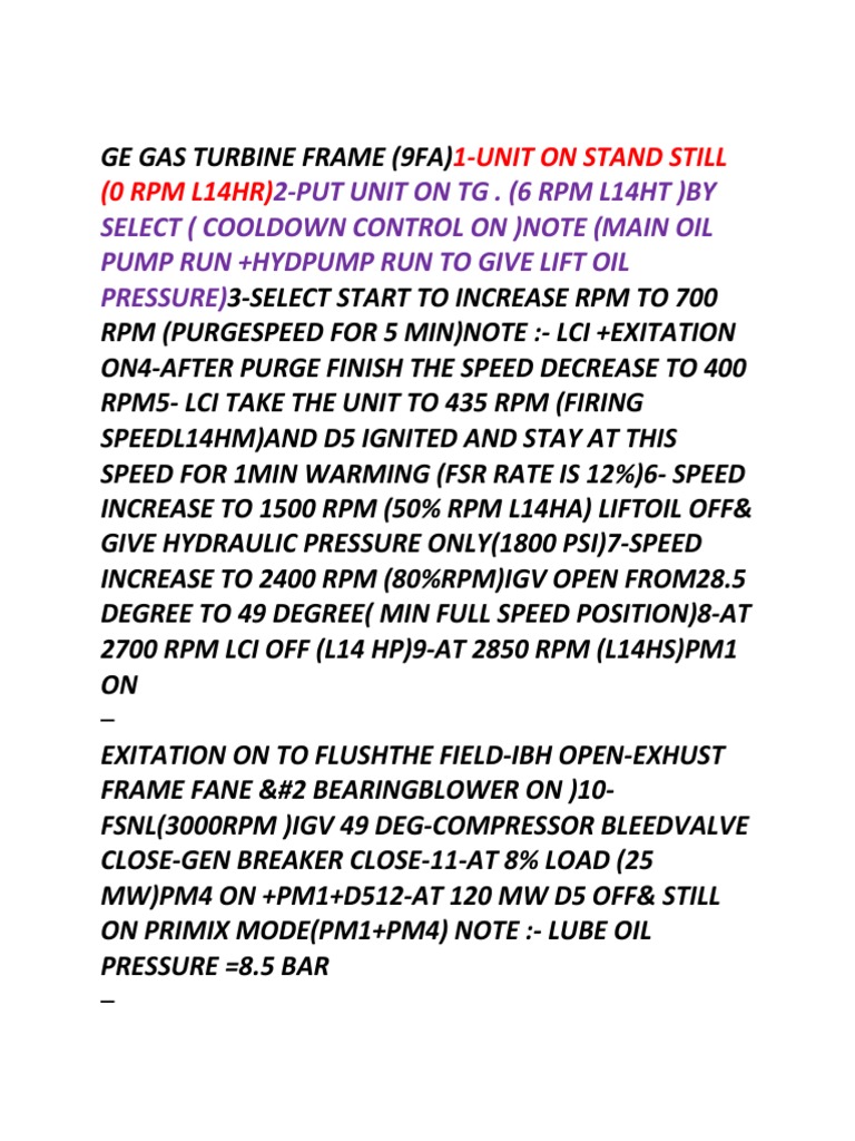 Ge Gas Turbine Frame (9fa) | PDF | Chemical Equipment | Machines