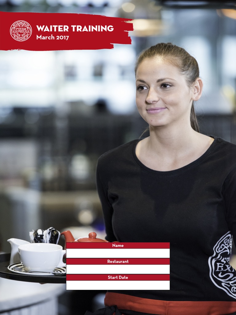 Waiter Training Plan V1.1 | PDF | Coffee | Waiting Staff