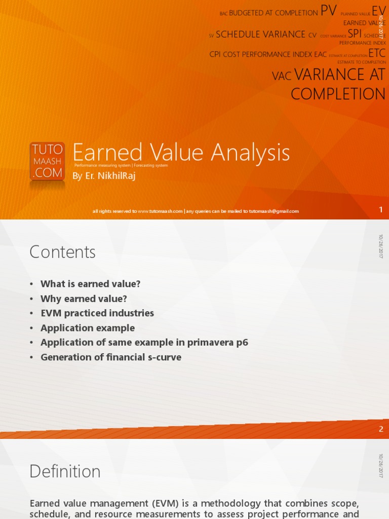 Earned Value Analysis: An Introduction to Performance Measurement and Project Forecasting Using ...