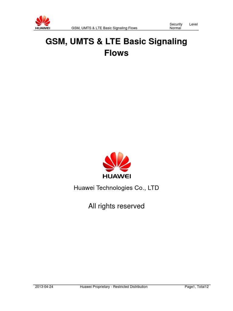 Gul GSM Umts & Lte Basic Call Flows-20130415-A-V1.01 | PDF | Lte ...