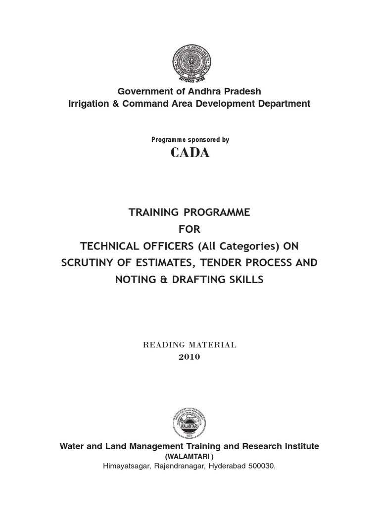 Scrutiny of Estimates Tender Process PDF | PDF | Mortar (Masonry ...