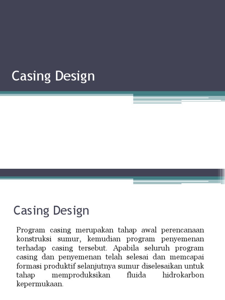 Casing Design | PDF