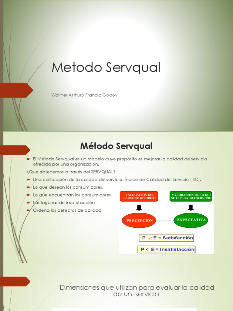 Metodo Servqual | PDF
