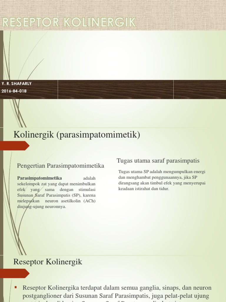 Reseptor Kolinergik | PDF