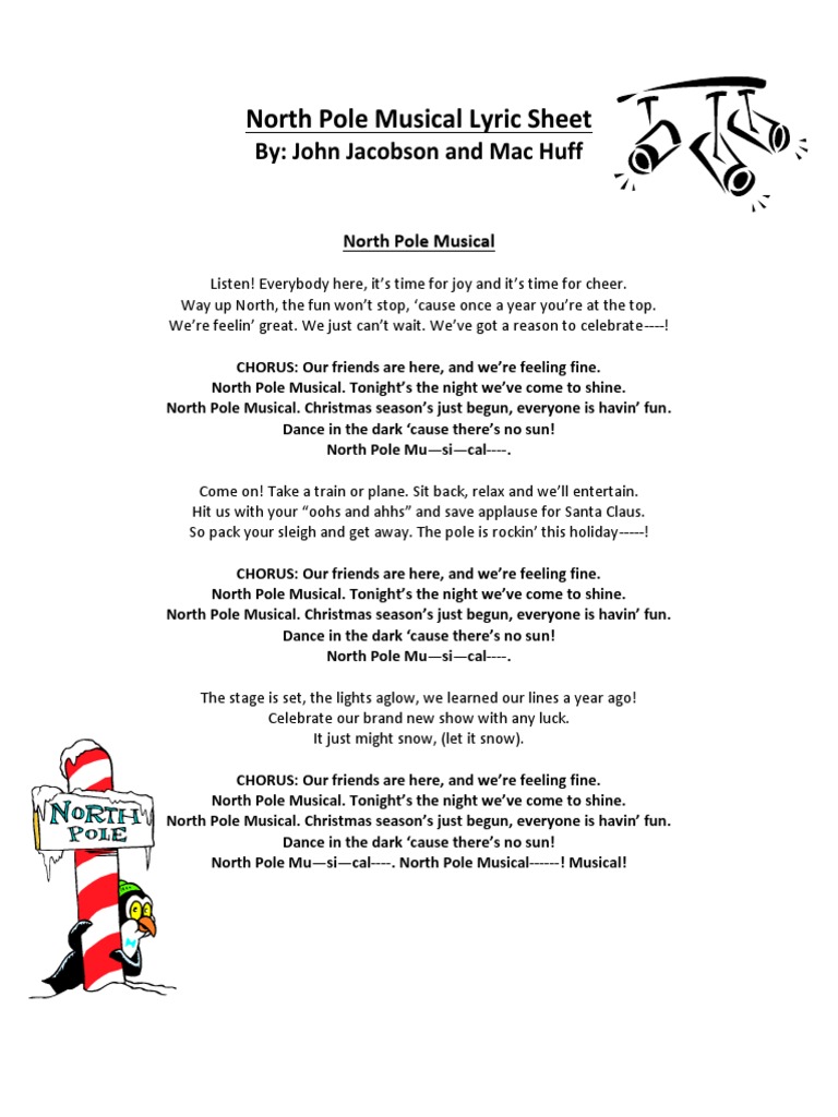 North Pole Musical Lyrics | Christmas Music | Santa Claus