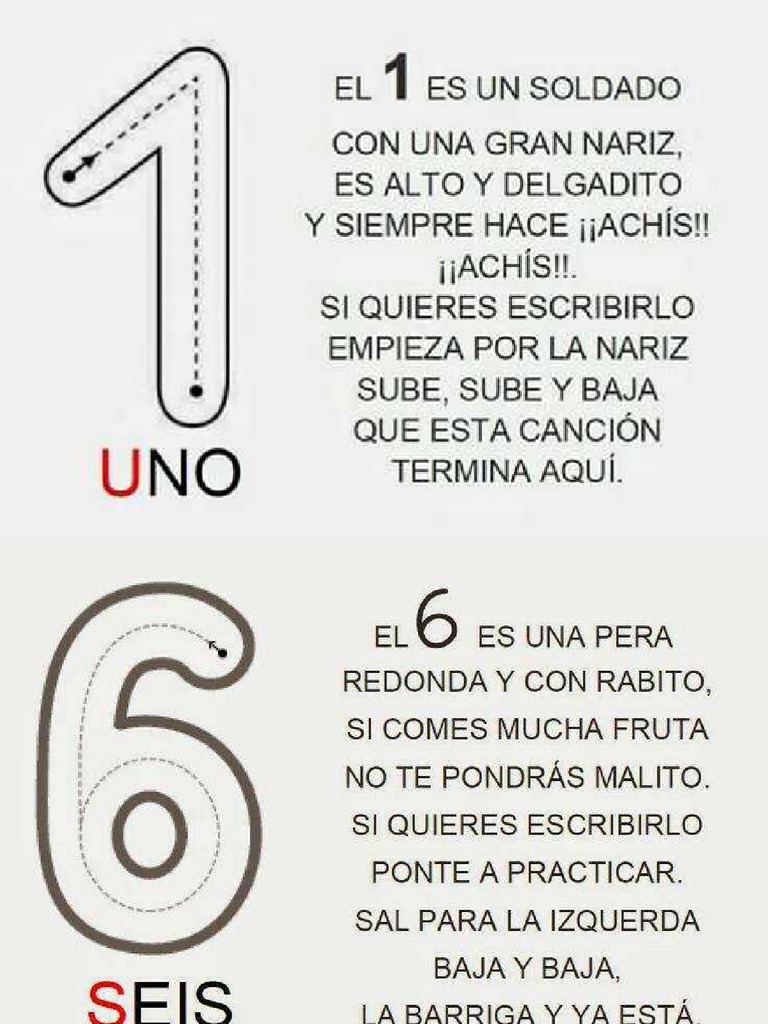 Canciones de Numeros PDF | PDF