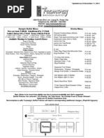 Tramway Buffet Pricing and Menu 2024 | PDF | Salad | Lunch