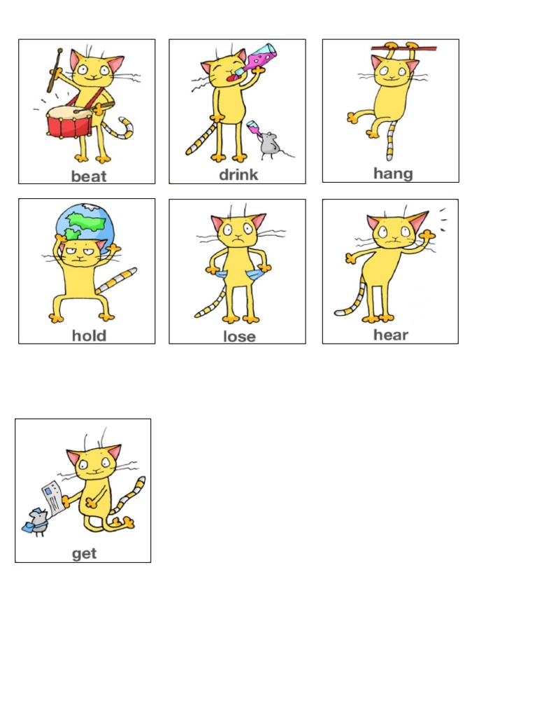 Irvy The Cat Irregular Verbs 3 | PDF