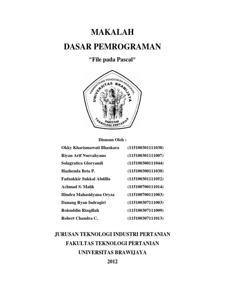 Dasar Pemrograman File Pada Pascal | PDF