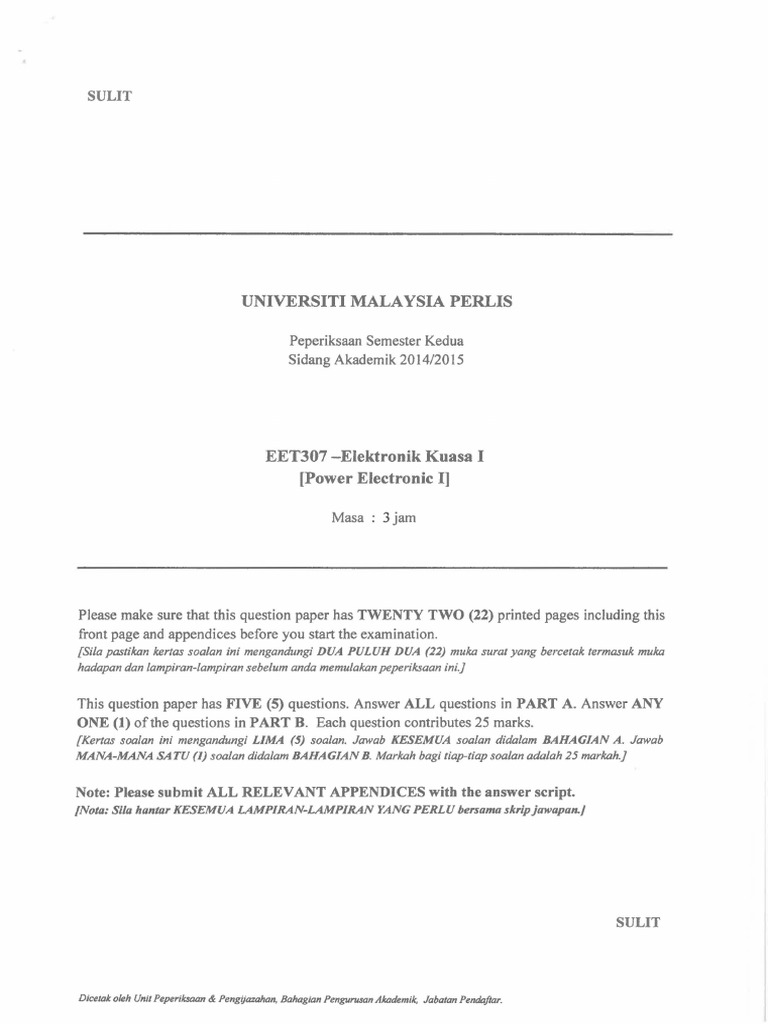EET 307 - Power Electronic I | PDF