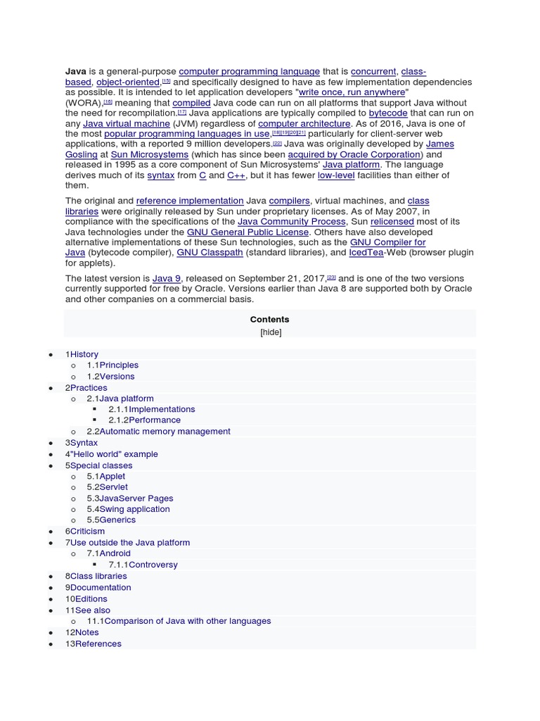 Java Is A General-Purpose | Download Free PDF | Java Virtual Machine ...