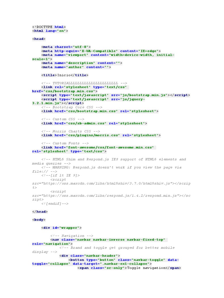 HTML Head Meta Meta Meta Meta Meta Title Title: Inicio | Download Free ...