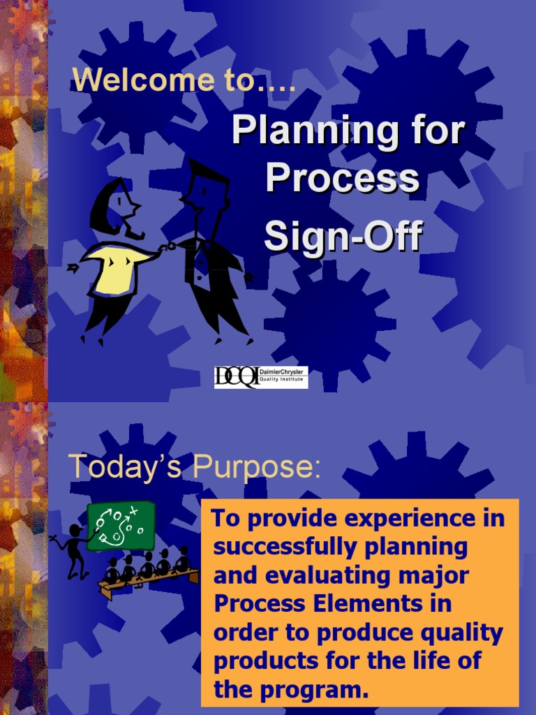 Process Sign-Off Strategy Overview | PDF | Calibration | Systems Science