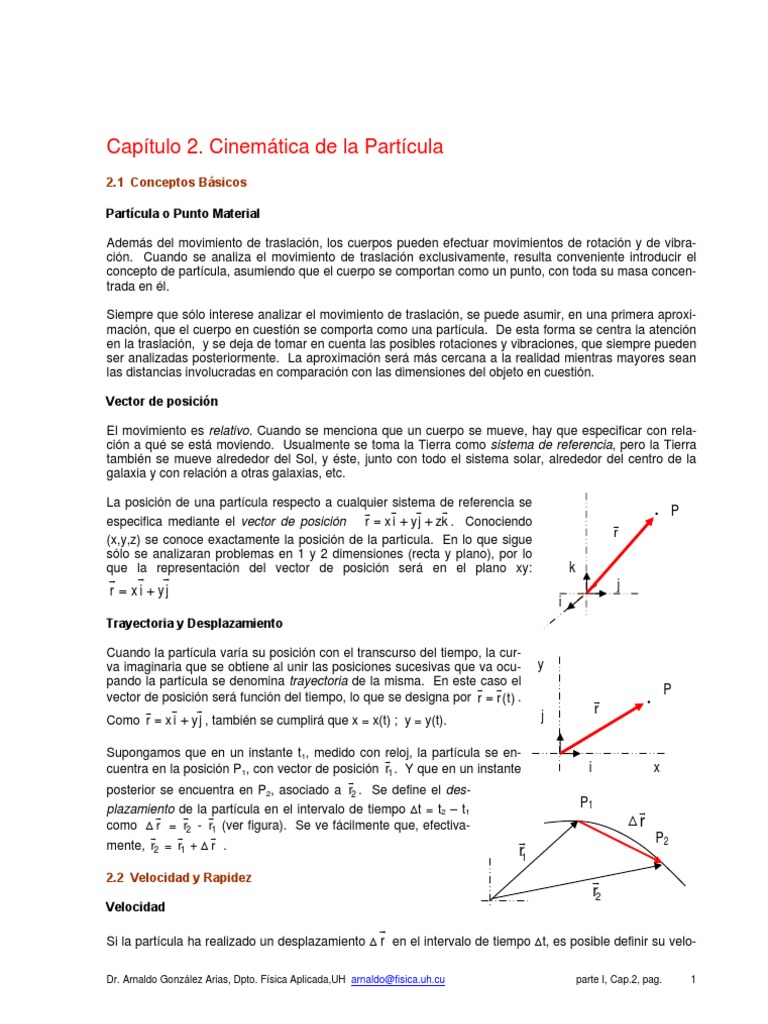 Cinematica | PDF | Aceleración | Movimiento (física)