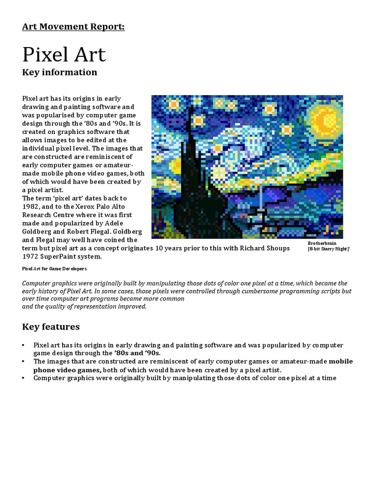 Pixel Art | PDF | Art Media | Paintings
