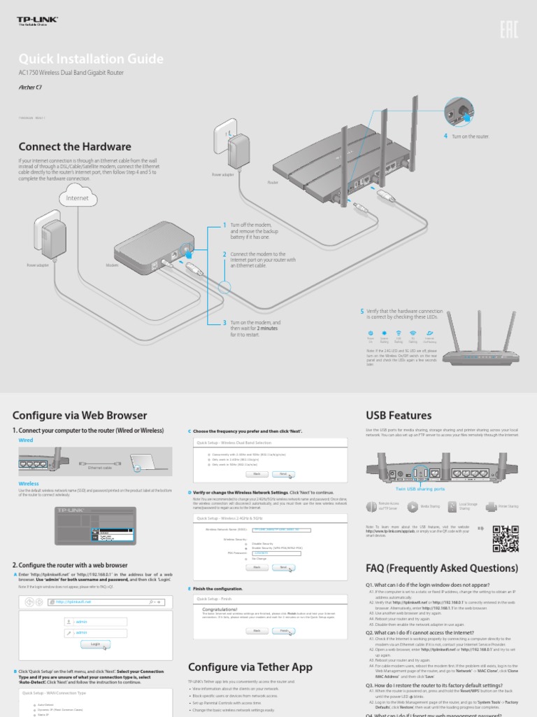 Quick Installation Guide: Connect The Hardware | PDF | Computer Network ...