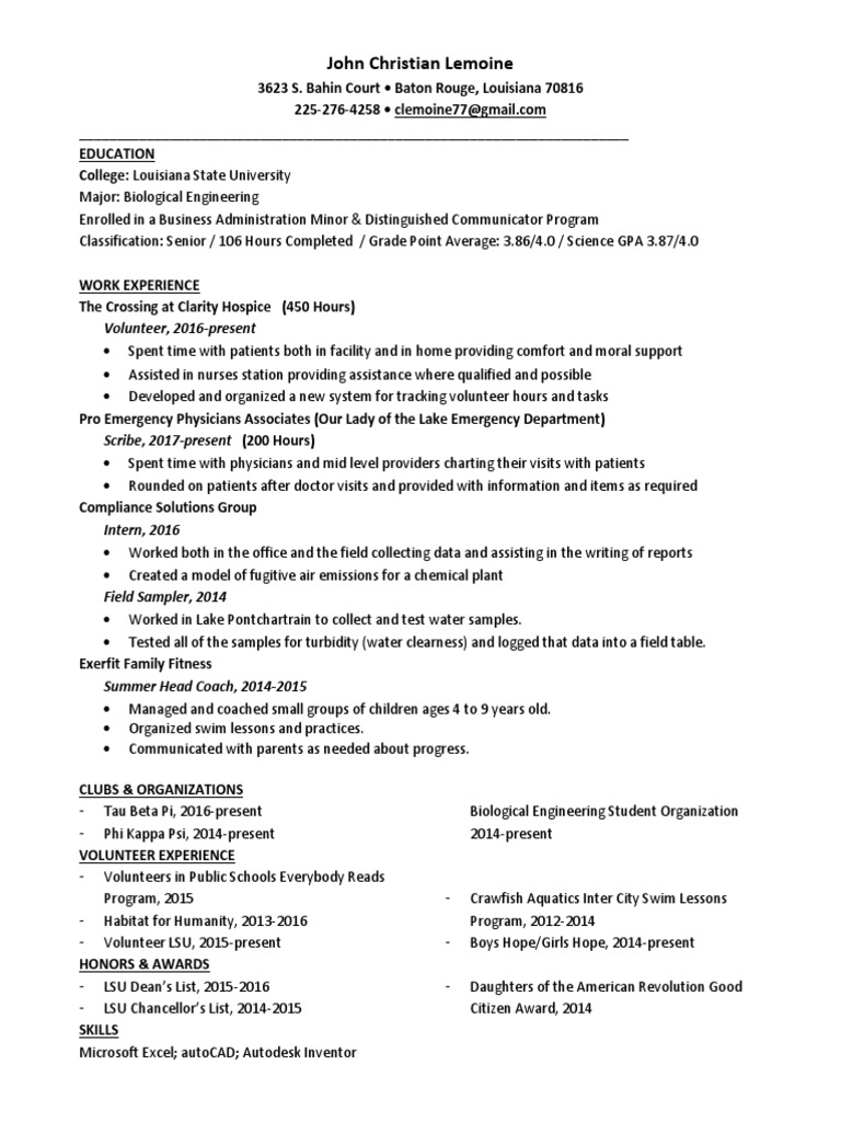 Resume Without Picture | PDF | Further Education | Wellness