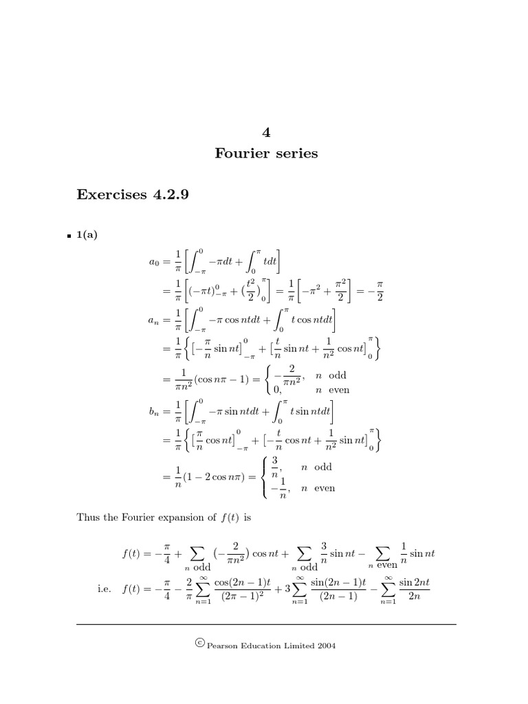 Solucionario Parte 4 Matematicas Avanzadas para Ingenieria 2da Edicion ...