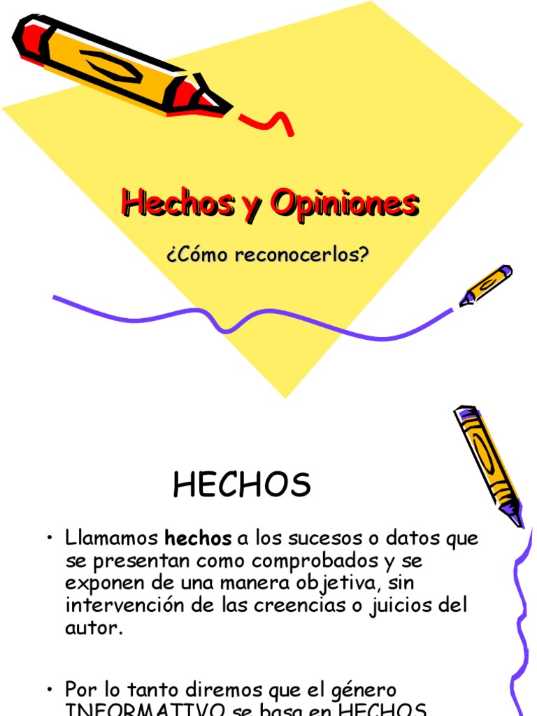 hecho y opinión