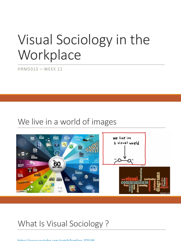 HRM3013 - Week 22 Visual Sociology | PDF | Sociology | Science