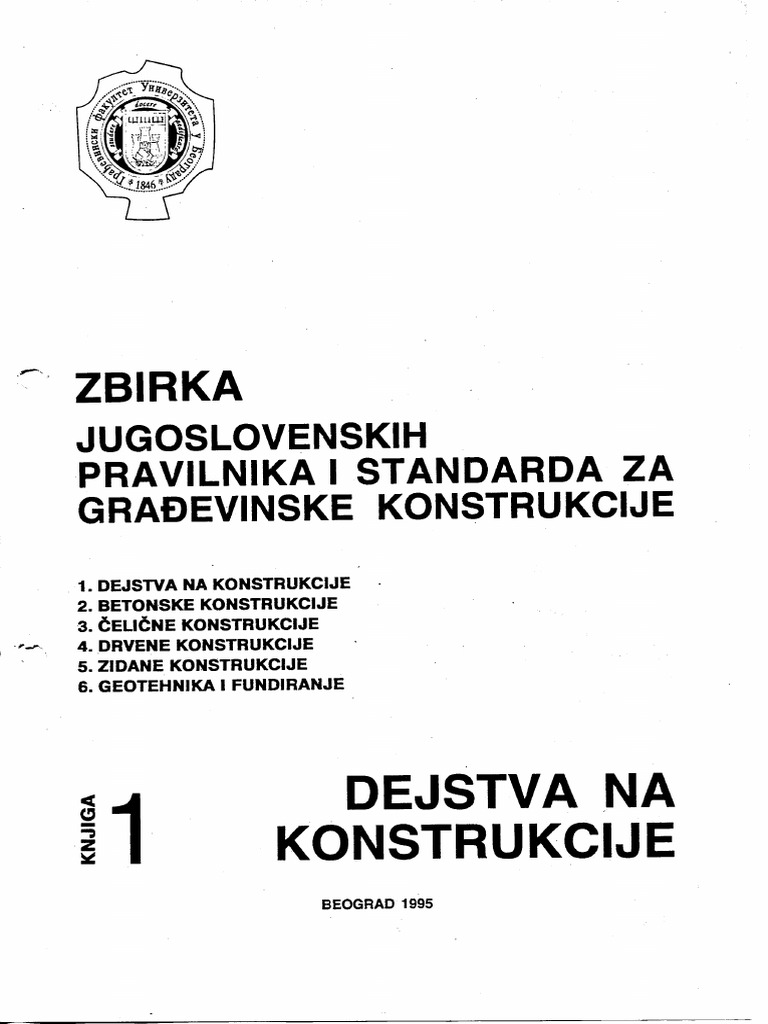 Dejstva Na Konstrukcije-Visokogradnja PDF | PDF