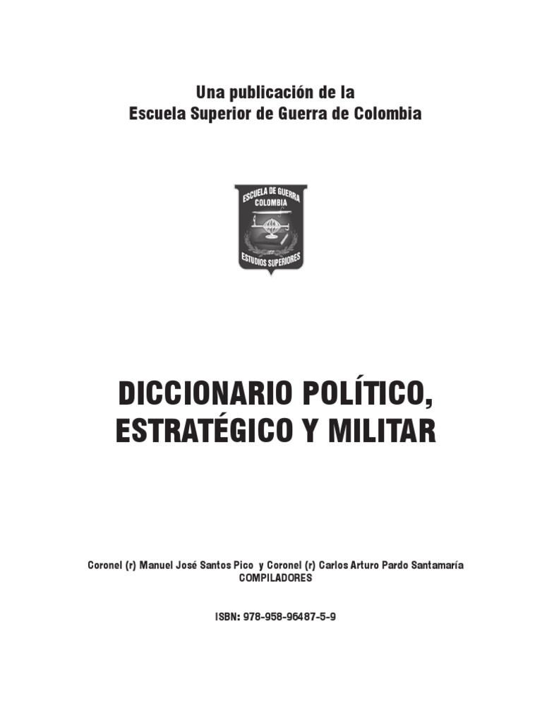 Diccionario Político y Militar PDF | PDF | Estrategia militar | Militar