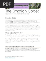 Emotion Code Chart | PDF | Emotions | Anxiety