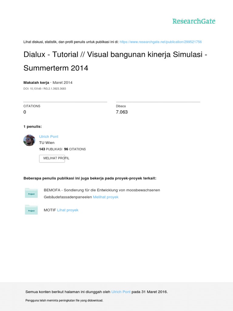 Tutorial Dialux | PDF