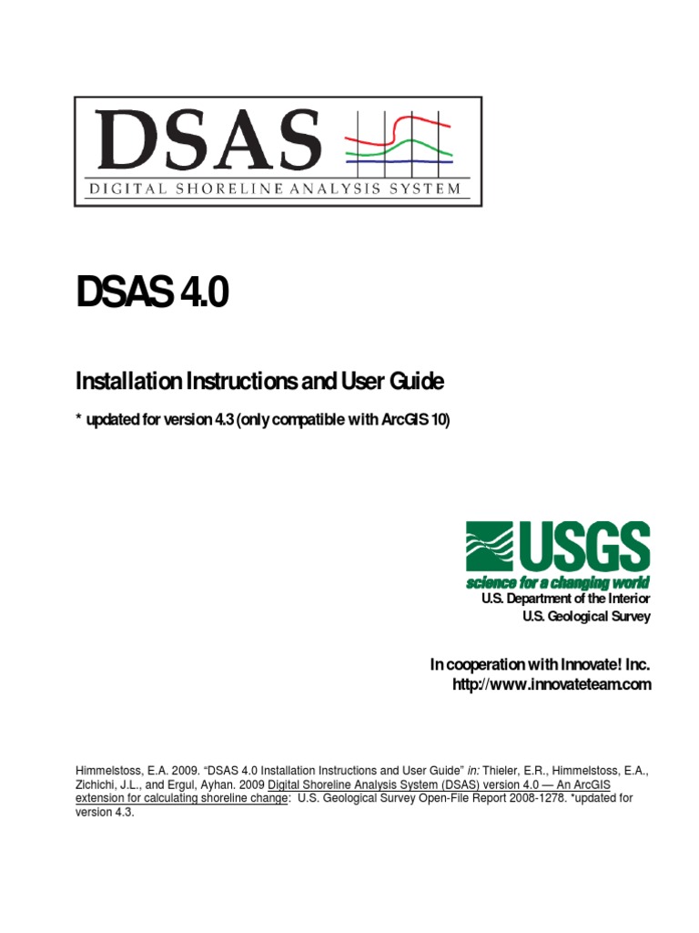 DSAS 4.0 Guide for ArcGIS Users | PDF | Arc Gis | Metadata