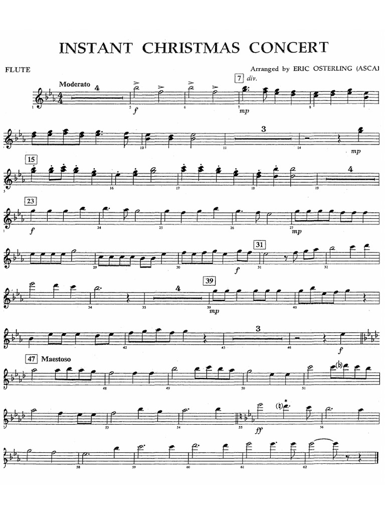 Instant Christmas Concert for Band | PDF | Reed Aerophones | Saxophone