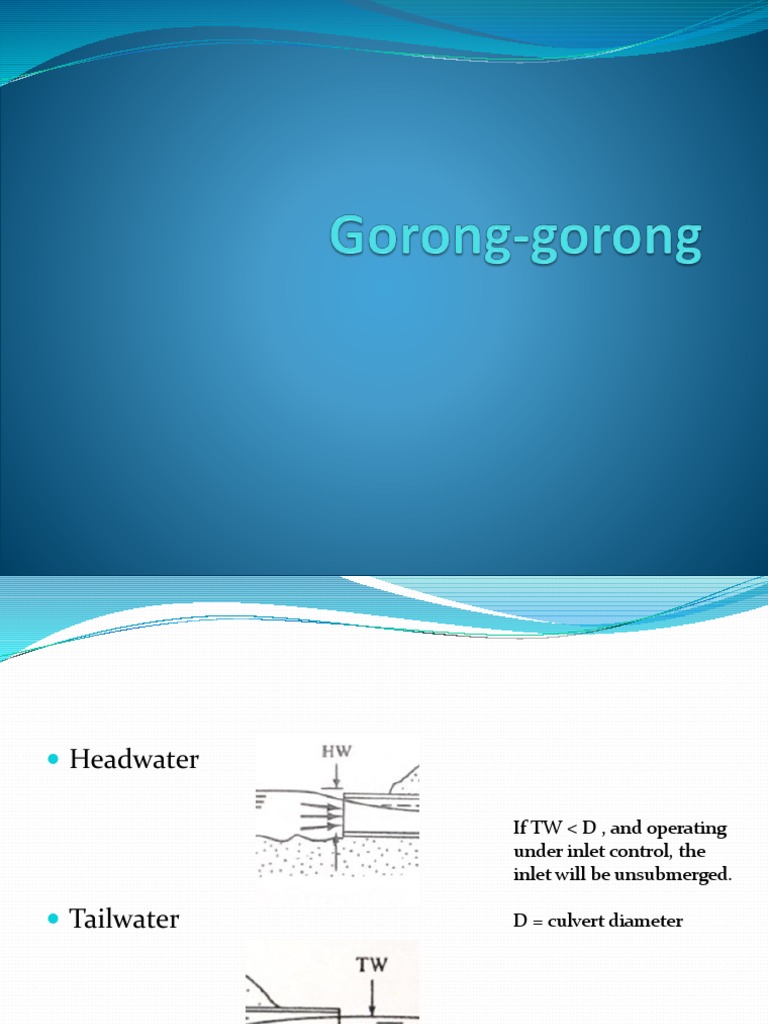 Culvert Design Process: Determining Inlet Control vs Outlet Control ...