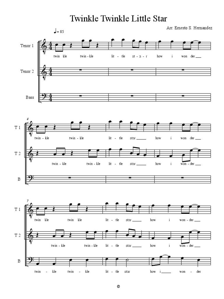 Twinkle Twinkle Little Star | PDF