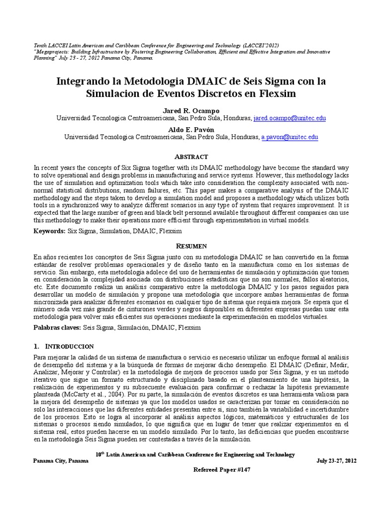 Seis Sigma PDF | PDF