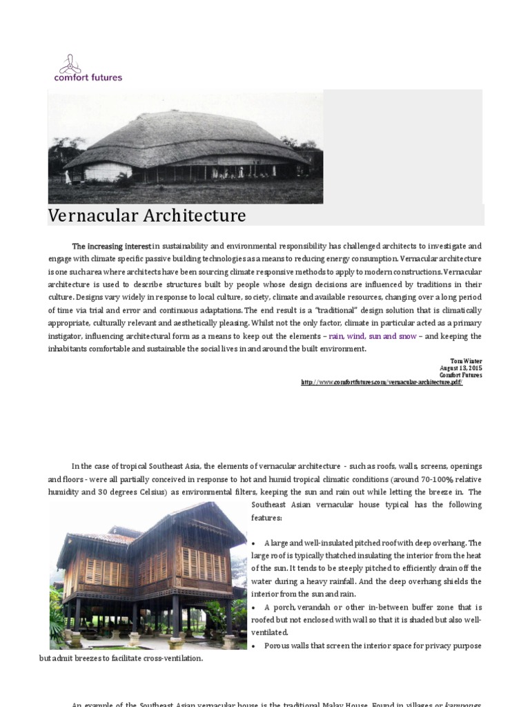 Contemporary Vernacular in Tropical Architecture | PDF | Roof | Malaysia