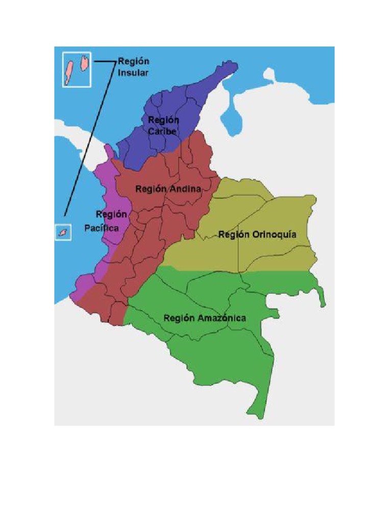 Mapa Region Andina | PDF