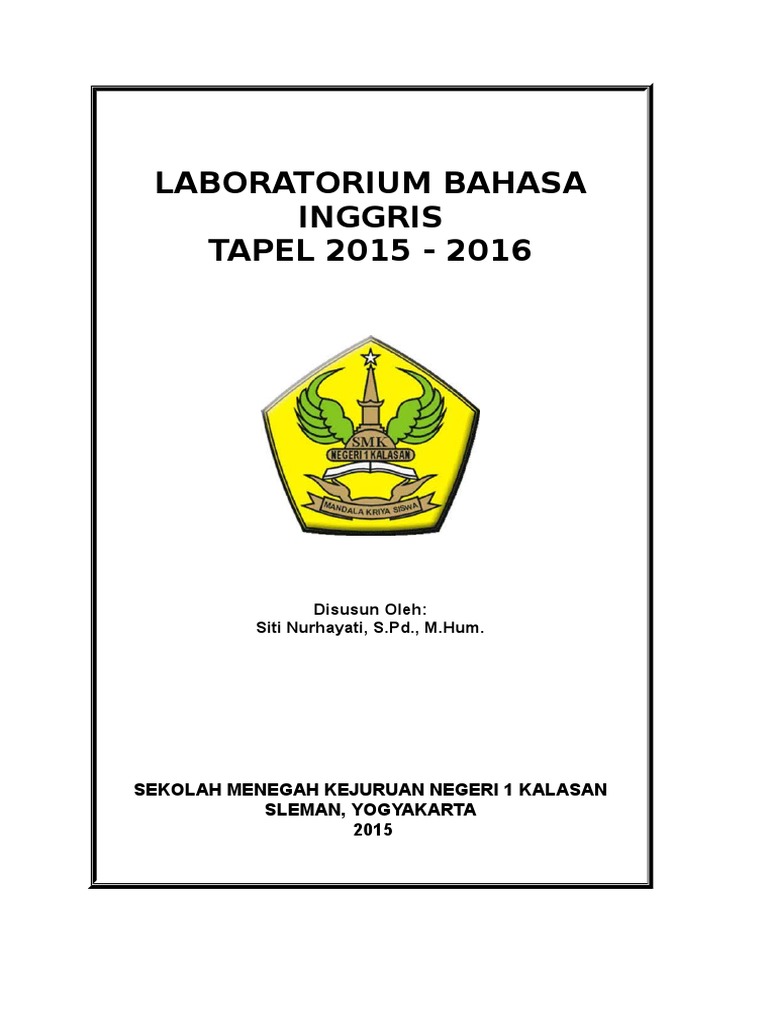 LABORATORIUM BAHASA INGGRIS SMK NEGERI 1 KALASAN: LAYANAN DAN ...