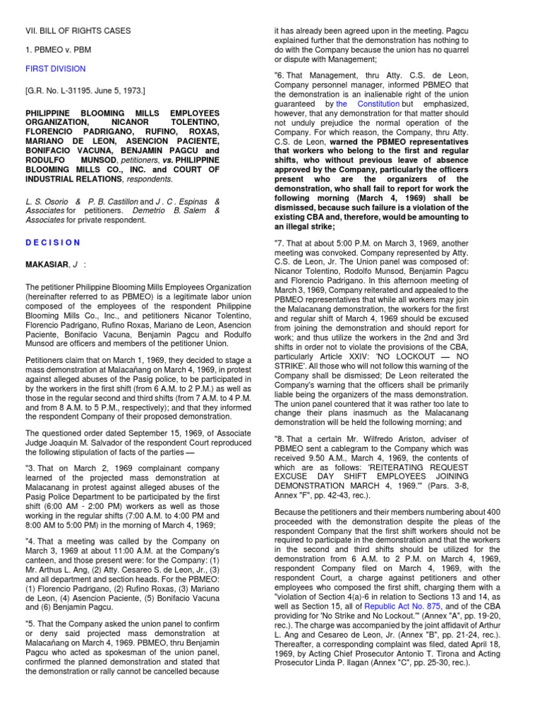 Bill of Rights Cases | PDF | Habeas Corpus | United States Constitution